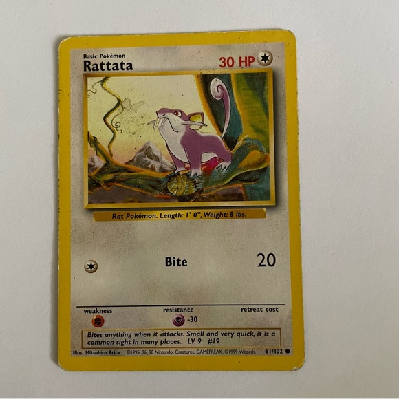 Pokemon | Toys | Pokemon 999 Vintage Set Rattata 6112 | Poshmark